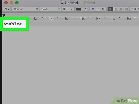 How To Create A Table In HTML With Pictures WikiHow
