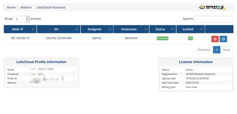 Whmcs Module Letscloud Automation Letscloud Instance Letscloud