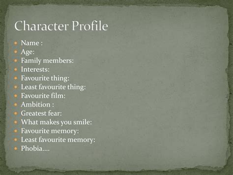 Ppt Character Analysis Techniques For Actors Powerpoint Presentation