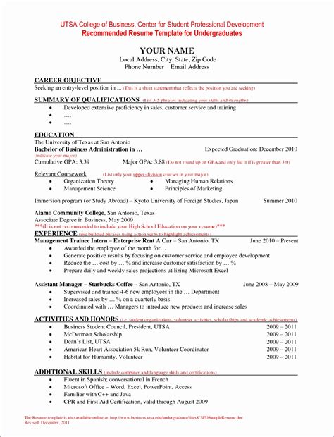 Excel Resume Templates
