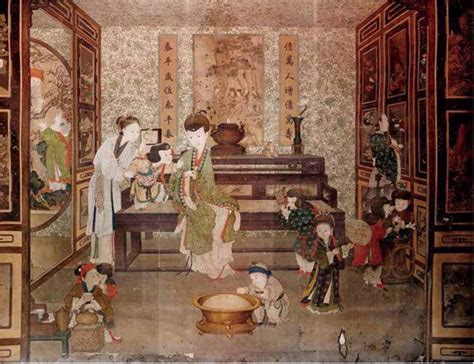 玉粹轩通景画 通景画 什么叫通景画 大山谷图库