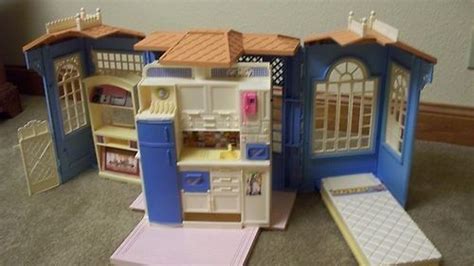 Vintage Barbie Cottage Dream House Folding 1998 Works Barbie