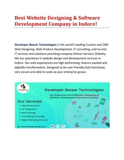 Db Tech Developer Bazaar Technologies