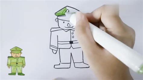 边防军人简笔画 简笔画图片大全 普车都
