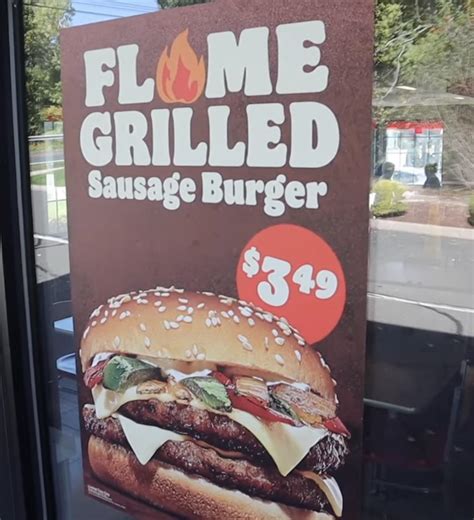Flame Grilled Sausage Burger Rburgerking