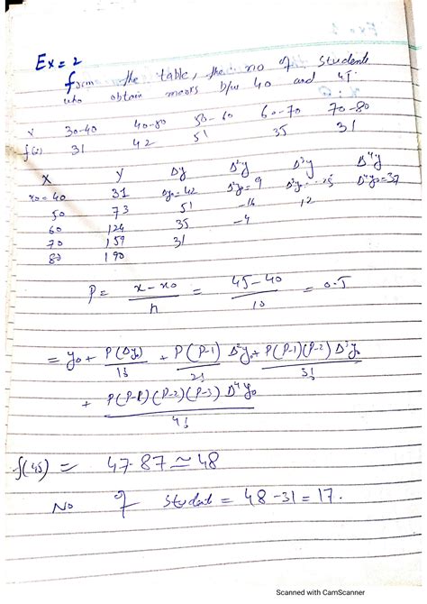 SOLUTION Solved Examples Of Formulas Of Interpolation Studypool