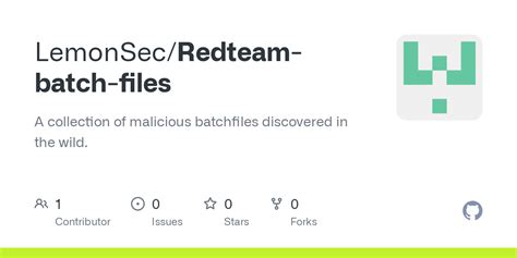github lemonsec redteam batch files a collection of malicious