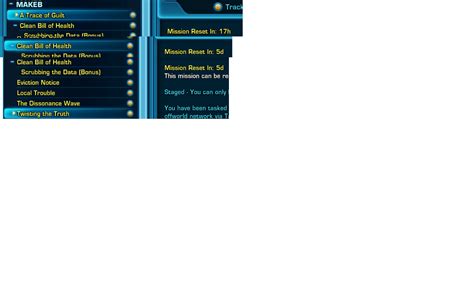 Makeb Daily Missions Reseting Weekly Bug Reports Swtor Forums