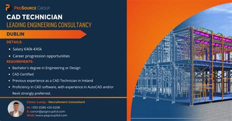 Prosource Dublinjobs Cadtechnician Designengineer Cad Mep Conor Lucey
