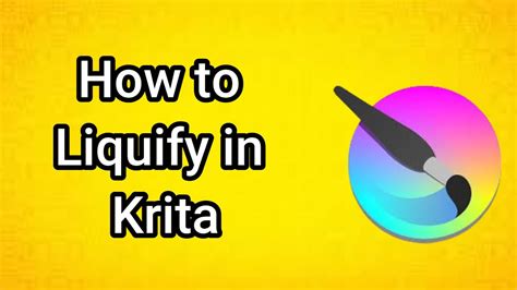 How To Liquify In Krita Youtube