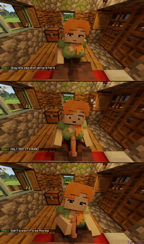 Rule 34 1boy 1girls 3d Alex Minecraft Big Ass Big Breasts Big Penis
