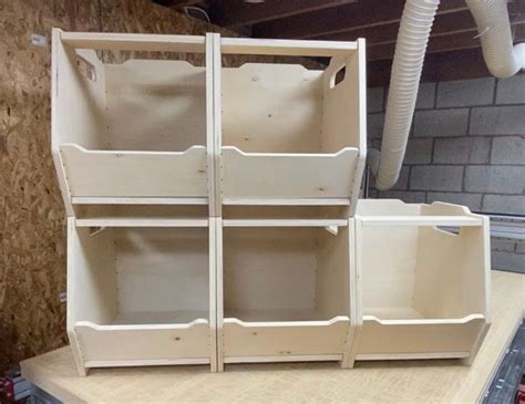Cnc Files Stackable Storage Crates Cnc Router Files Modular Etsy