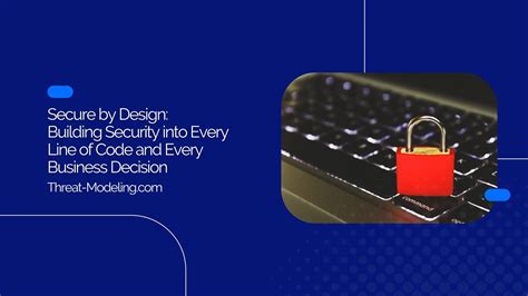 Secure By Design Building Security Into Every Line Of Code And Every Business Decision Threat
