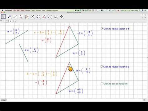 The Subtraction Of Two Vectors YouTube