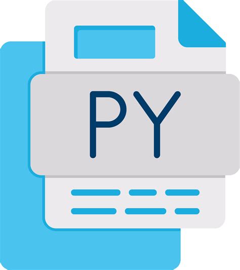 py file flat icon 47212943 vector art at vecteezy