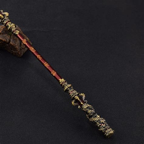 黑神话悟空游戏周边手办模型如意金箍棒（30cm）全金属工艺品摆件 阿里巴巴