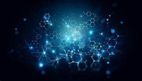 Premium Photo Abstract Scientific Background With Hexagonal Shapes