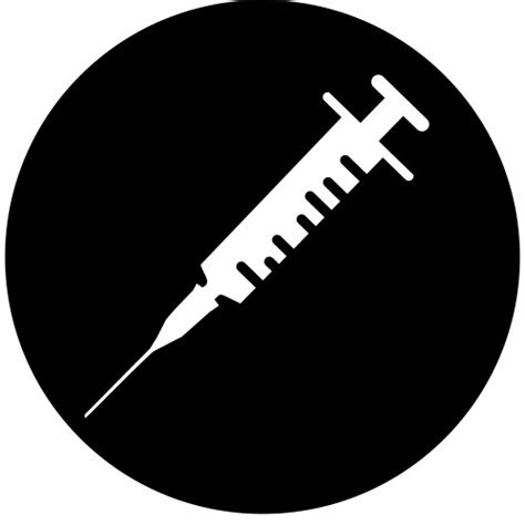 Symbol Of Drug Injection Royalty Free Vector Image
