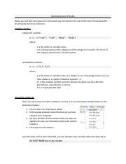 Introduction To R Studio R Codes Handout Docx Introduction To R Studio Below You Will Find