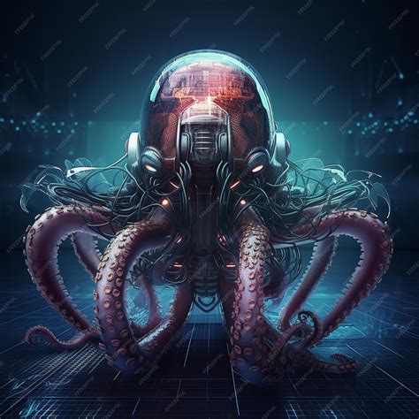 Premium Ai Image A Robotic Octopus