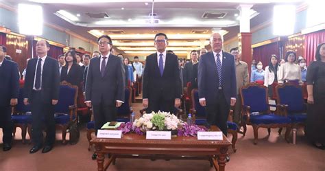 បាឋកថាស្តីពី «ការចូលរួមរបស់យុវជនដើម្បីឆ្ពោះទៅសម្រេចចក្ខុវិស័យកម្ពុជា ឆ្នាំ២០៥០ ក្រសួងព័ត៌មាន