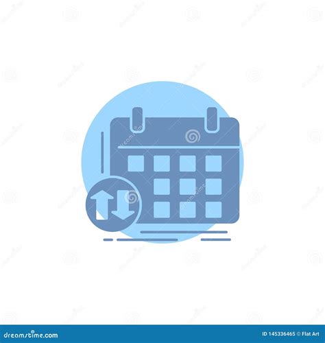 Schedule Classes Timetable Appointment Event Glyph Icon Stock