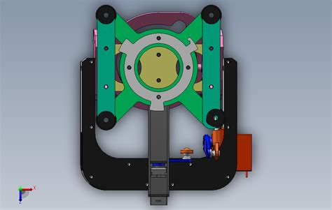 增稳云台模型solidworks 2016模型图纸下载 懒石网