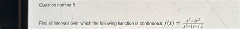 solved question number 5 find all intervals over which the