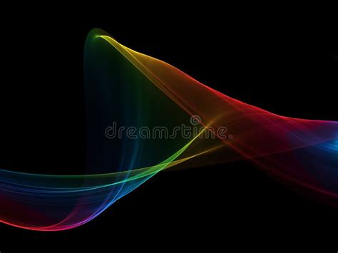 Abstract Flowing Colourful Waves Design Stock Illustration Illustration Of Colours Decorative