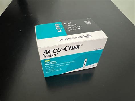 Accu Check Test Strips 100S Health Nutrition Health Monitors Weighing Scales On Carousell