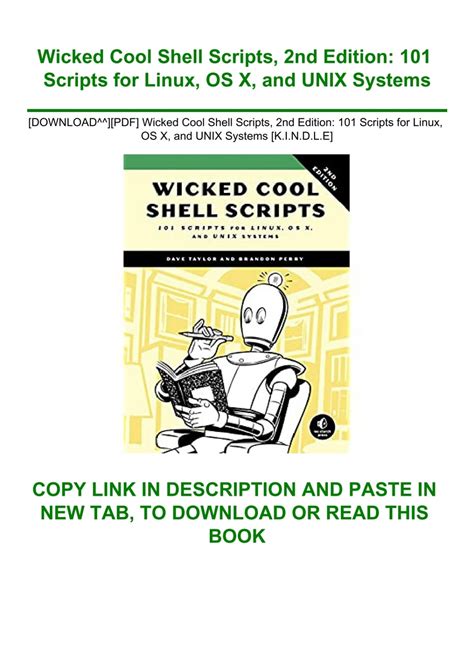 Download Pdf Wicked Cool Shell Scripts 2nd Edition 101 Scripts For Linux Os X And Unix