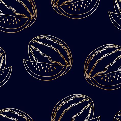 Watermelon Repeat Pattern Design Hand Drawn Background Floral Pattern