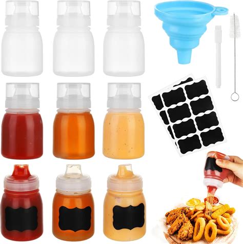 Amazon Com Homewarm Piece Small Condiment Squeeze Bottles Set Ml Oz Refillable Honey