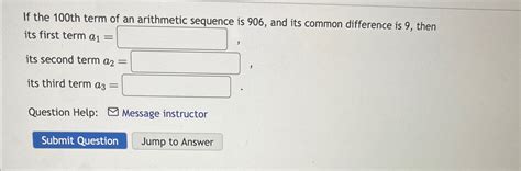 if the 100 ﻿th term of an arithmetic sequence is