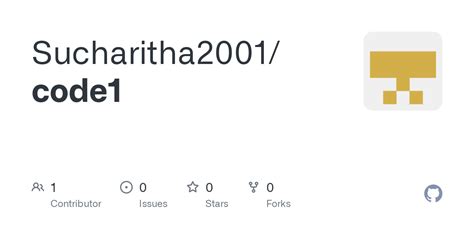 Github Sucharitha2001code1