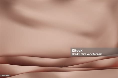 더스티 핑크 패브릭 질감 배경의 고급스러움 물결 모양의 실크 직물의 근접 촬영 쌓인 실크 직물 베이지색 배경입니다 3d 벡터 그림입니다 0명에 대한 스톡 벡터 아트 및 기타