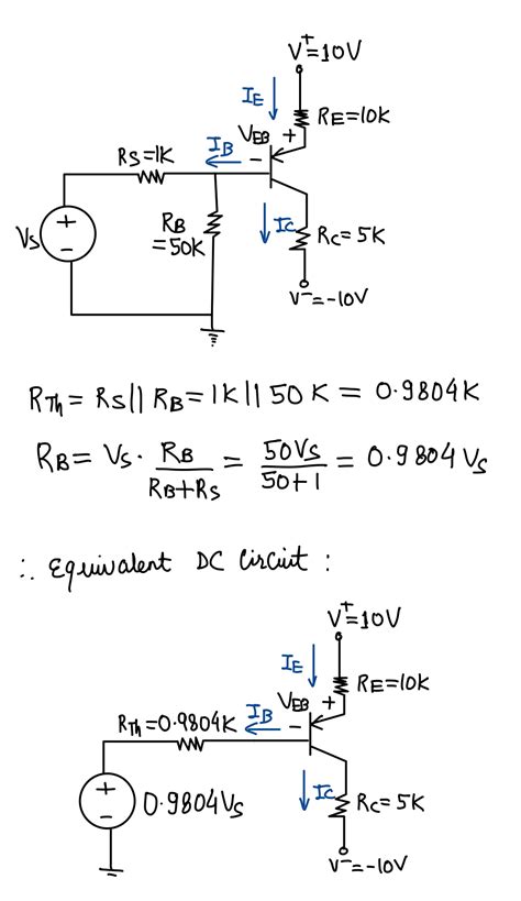 Solved Draw The Equivalent DC Circuit With Details Course Hero