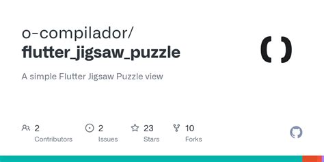 Github O Compiladorflutterjigsawpuzzle A Simple Flutter Jigsaw Puzzle View