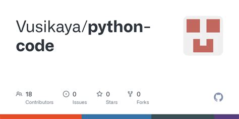 GitHub Vusikaya Python Code
