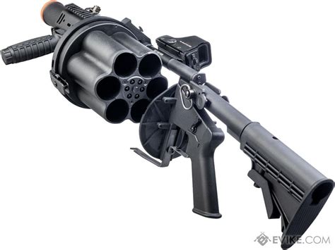Ics Mgl Full Size Airsoft Revolver Grenade Launcher Color Black Ge Ics Gl 192 Ics Gl 192