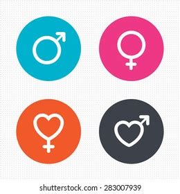 Male Female Sex Icons Man Woman Stock Vector Royalty Free