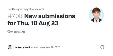 New Submissions For Thu Aug Issue Leekyungwook Get Arxiv Noti Github