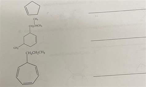 Solved Give The Correct Iupac Name For The Following Chegg Com