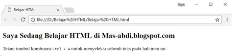 Penggunaan Dan Penulisan Tag Samp Kbd Dan Var Dalam Html Mas Abdi