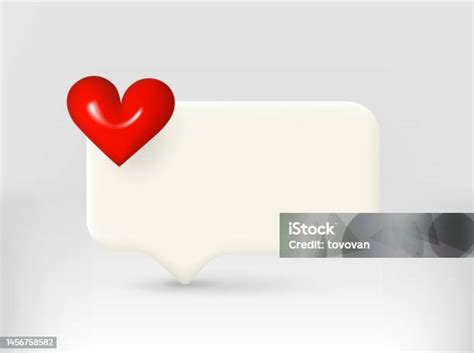3d 하트와 복사 공간이 있는 웹 정보원 벡터 일러스트 레이 션 하트 모양에 대한 스톡 벡터 아트 및 기타 이미지 하트 모양 메시지 의사소통 Istock