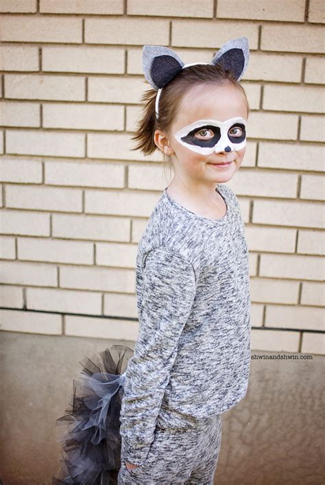 Diy Raccoon Costume Shwin And Shwin