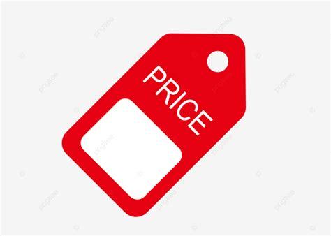 Price Tag Red Geometric Shape Vector Price Label Geometric Png And