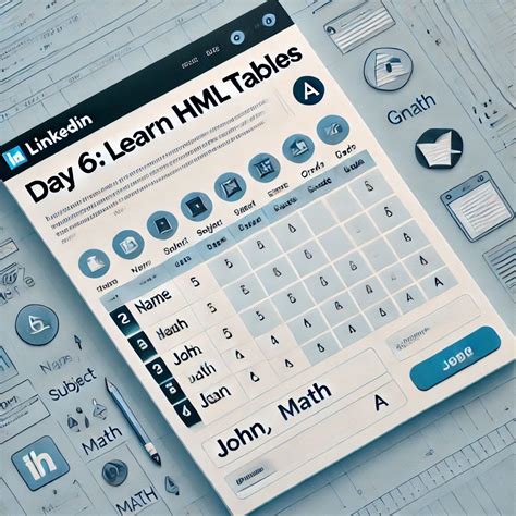 Rajan A On Linkedin Learn 10days Of Html 📊 Day 6 Organize Data With
