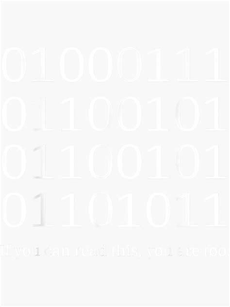 Binary Code Funny Computer Science Programmer And Coding Sticker For Sale By Gilbertcollier