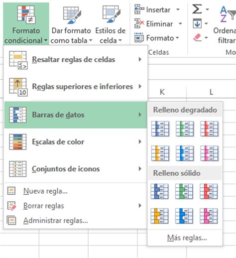 Formato Condicional Con Barras De Datos En Excel Excel Total